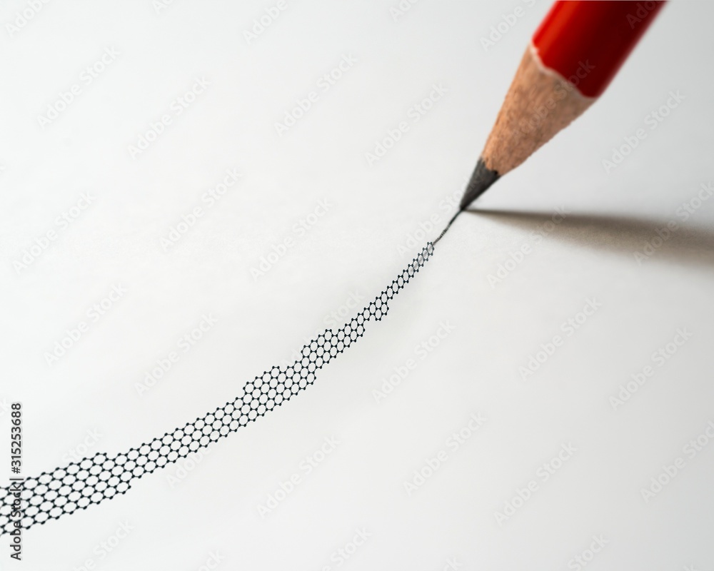 Graphite pencil and graphene Stock Photo | Adobe Stock