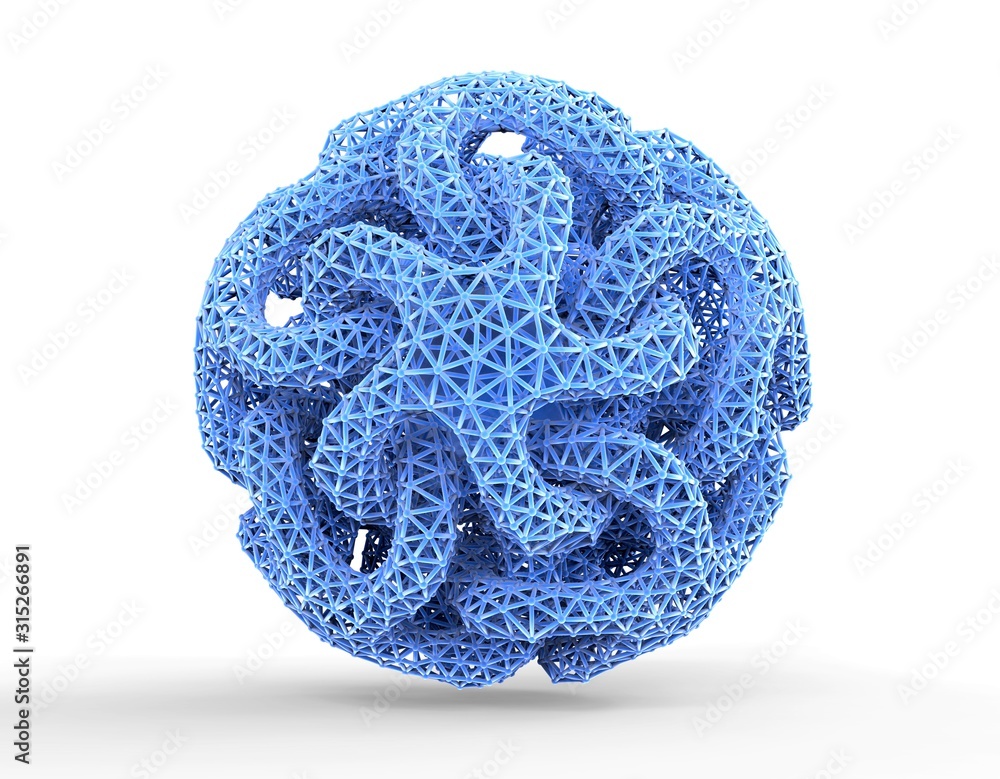 Sphere of linked stars, artwork Stock Photo | Adobe Stock