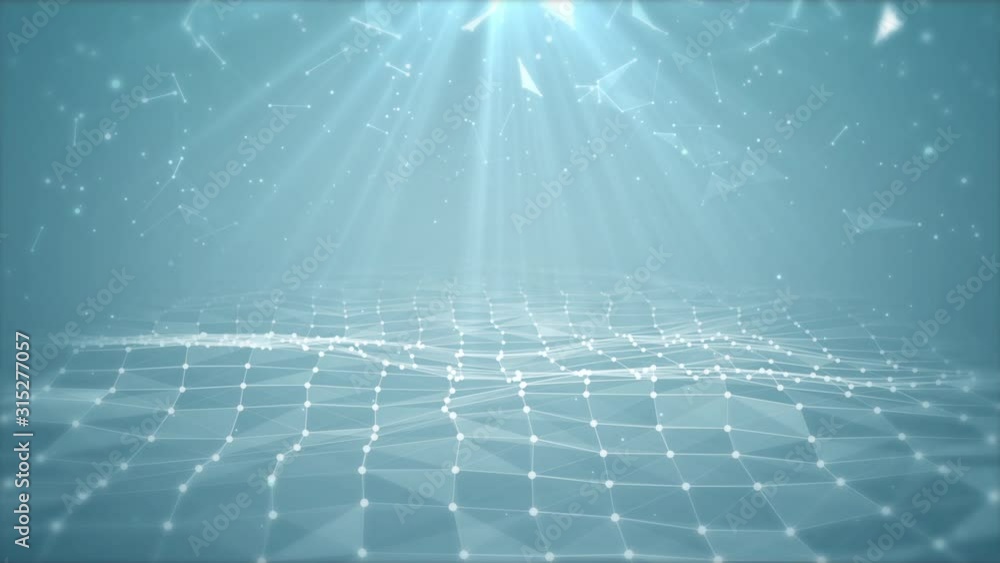 Abstract grid wave background,Digital business technology concept ...