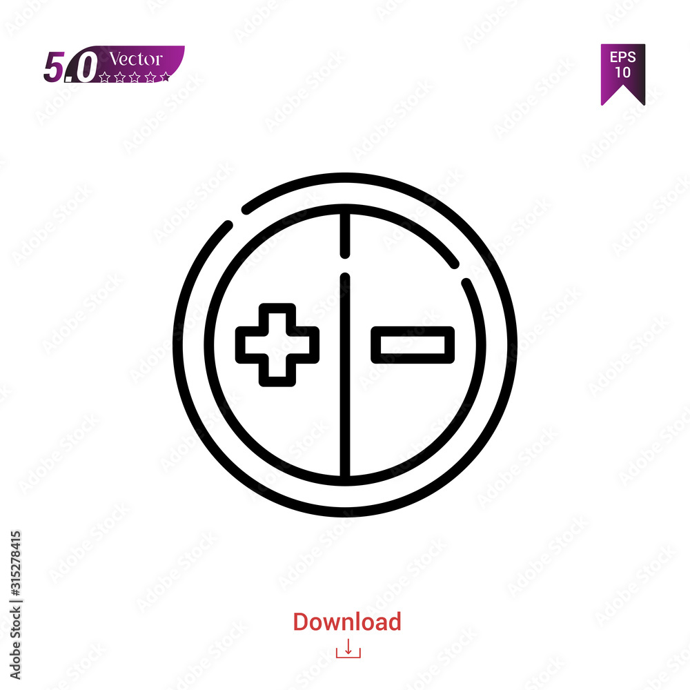 Outline exposure icon. exposure icon vector isolated on white ...