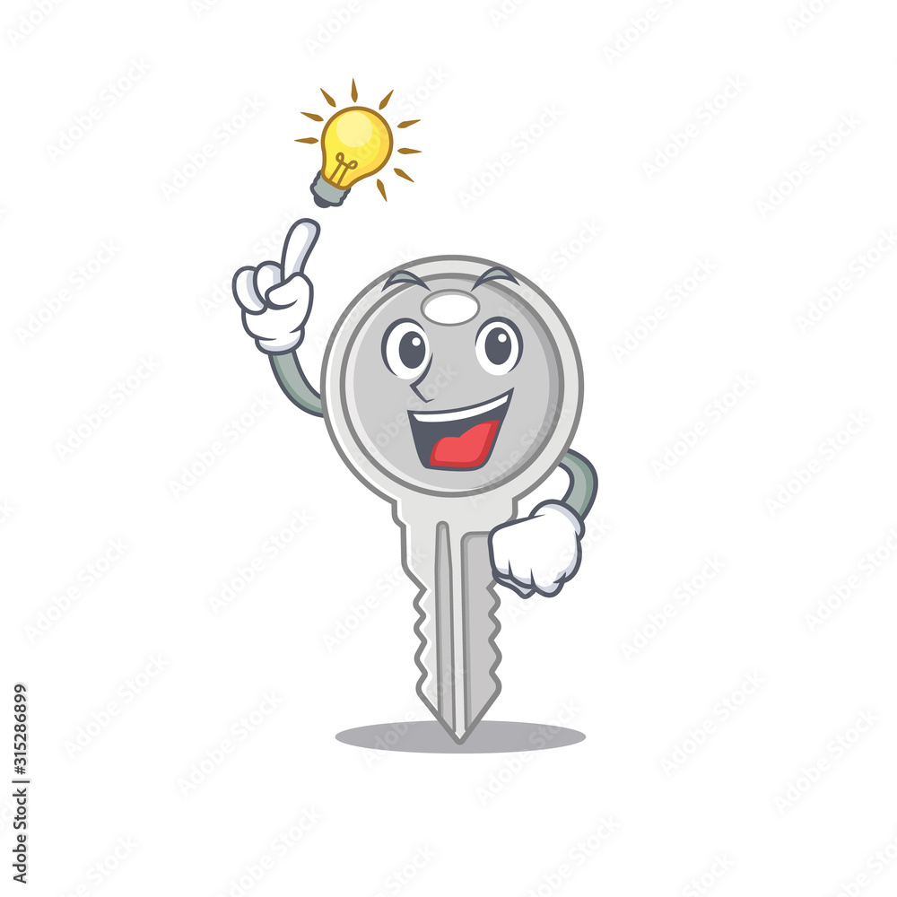 Have an idea gesture of key cartoon character design Stock Vector ...