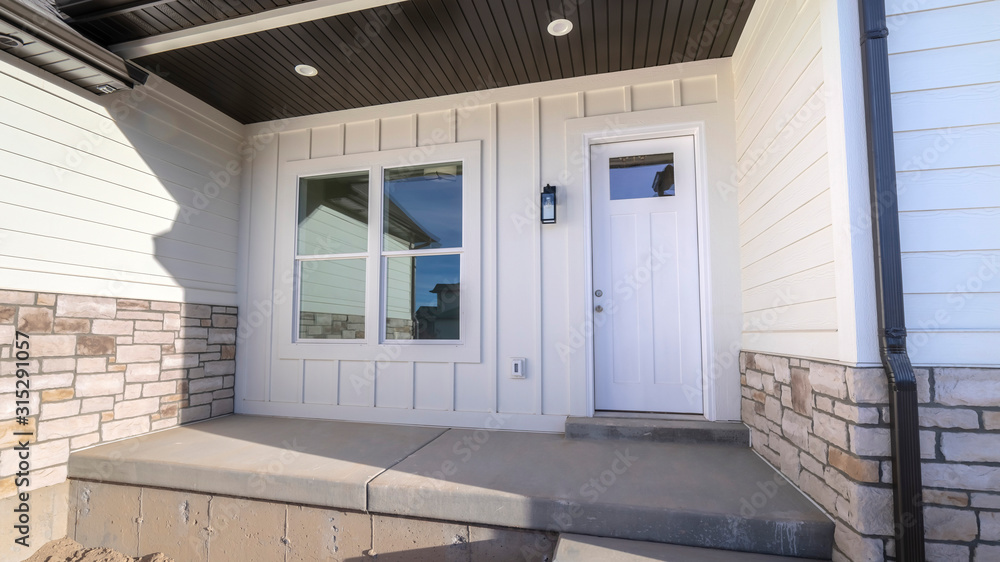 White Timber Clad Houses