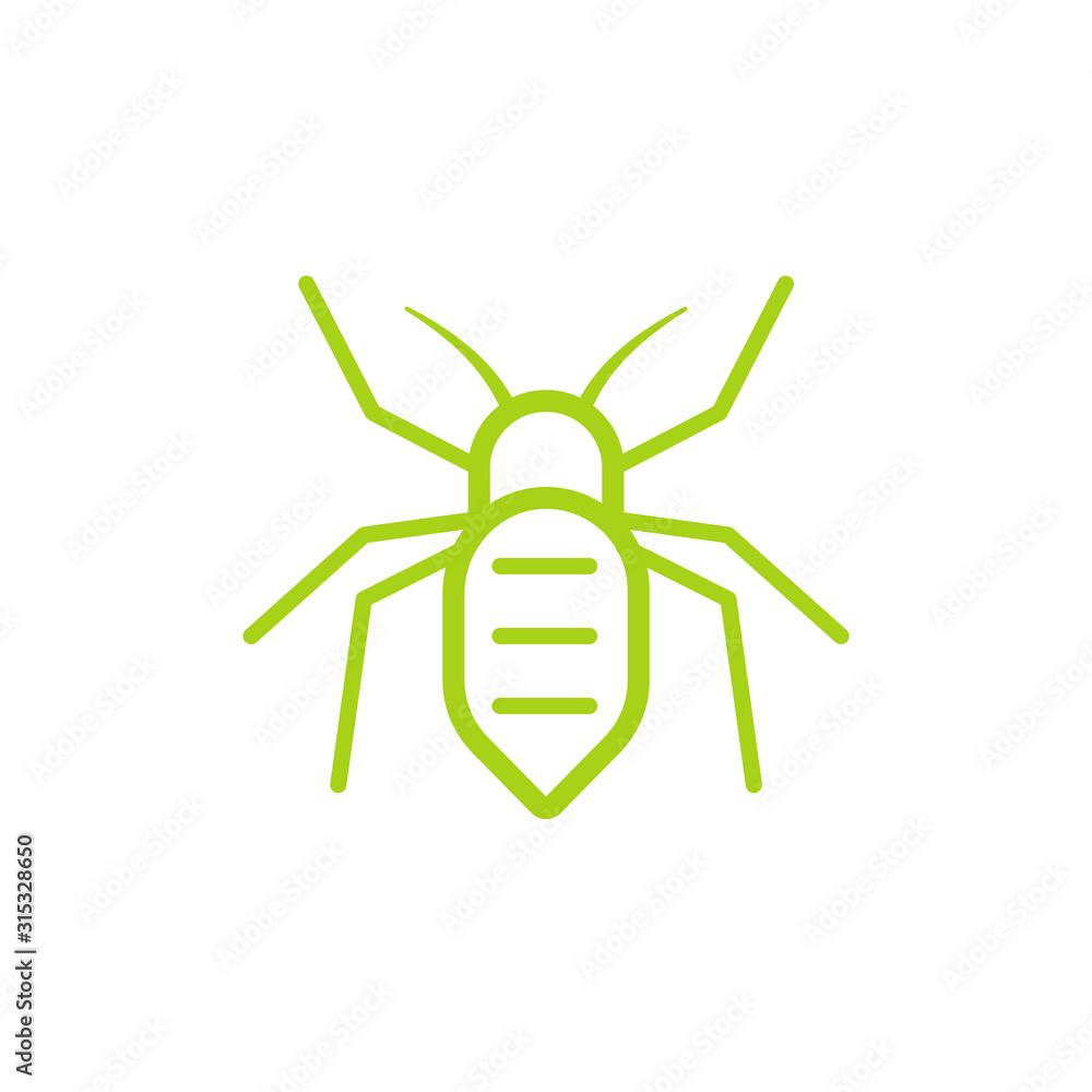 Aphid insect pictogram. Clipart image isolated on white background ...