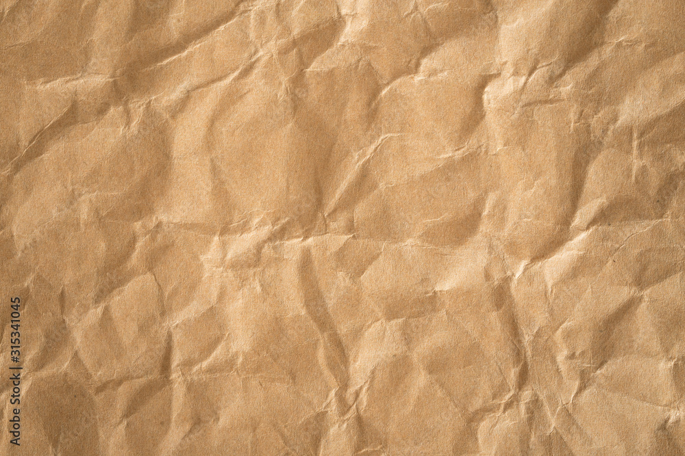 Recycle brown paper crumpled texture,Old paper surface for background ...