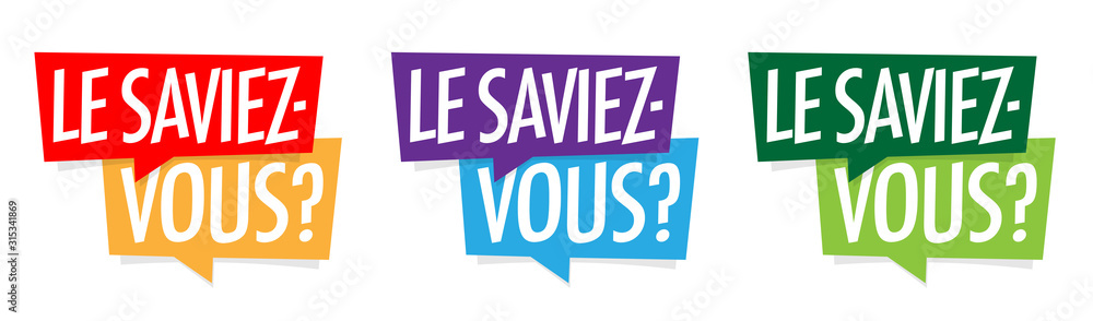 Le saviez-vous ? Stock Vector | Adobe Stock