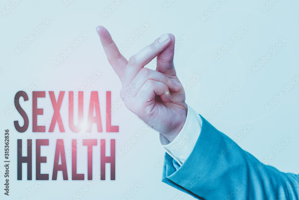 Handwriting Text Sexual Health Conceptual Photo Positive And