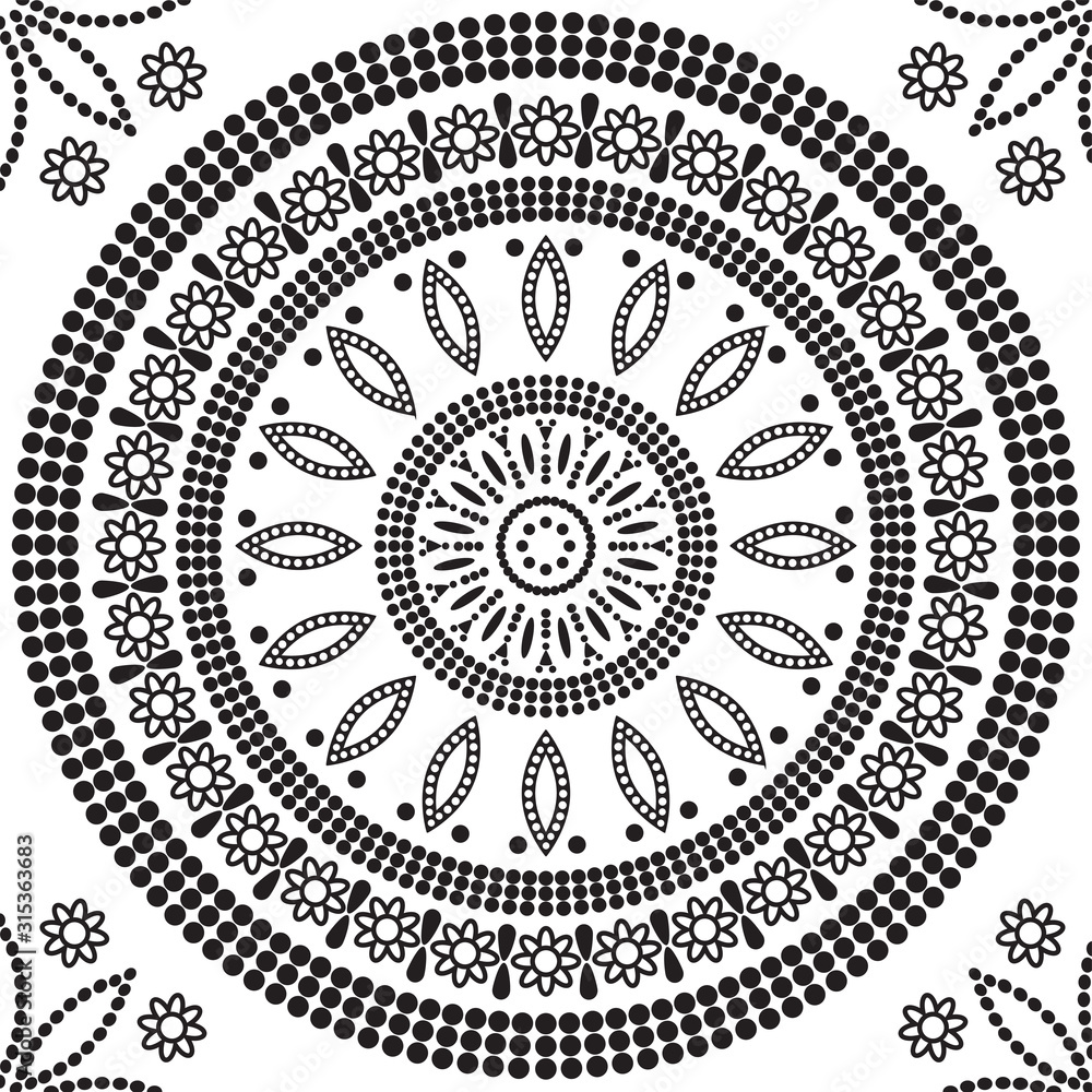 African Design Mosaic Tile Stock Vector | Adobe Stock