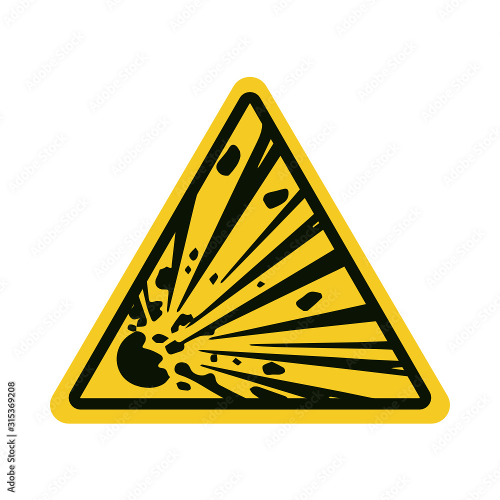 ISO 7010 W002 Stock ベクター | Adobe Stock