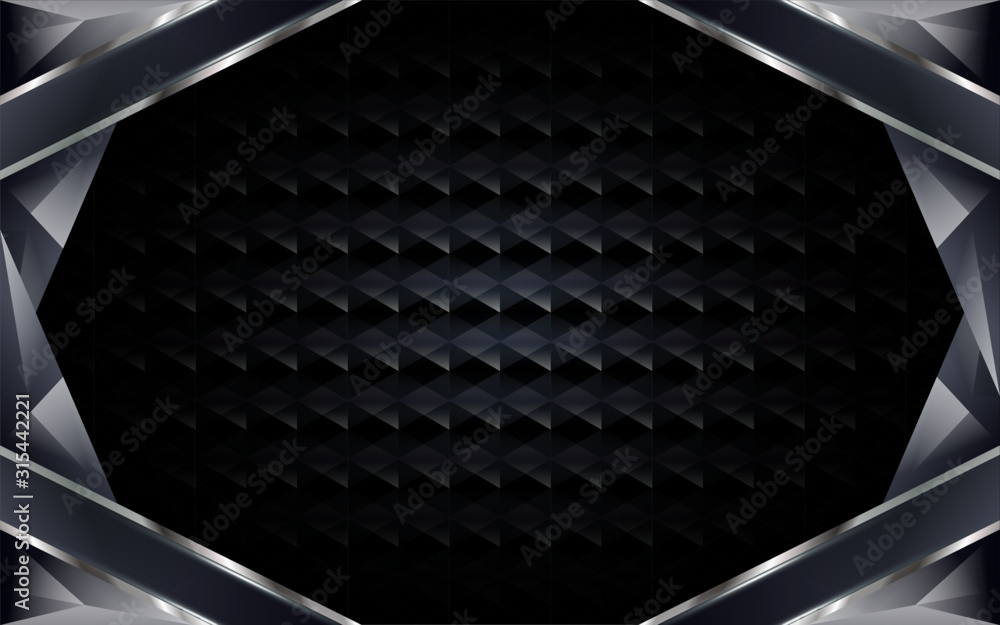 Luxury Background With Silver Line And Diamond Effect Stock Vector ...