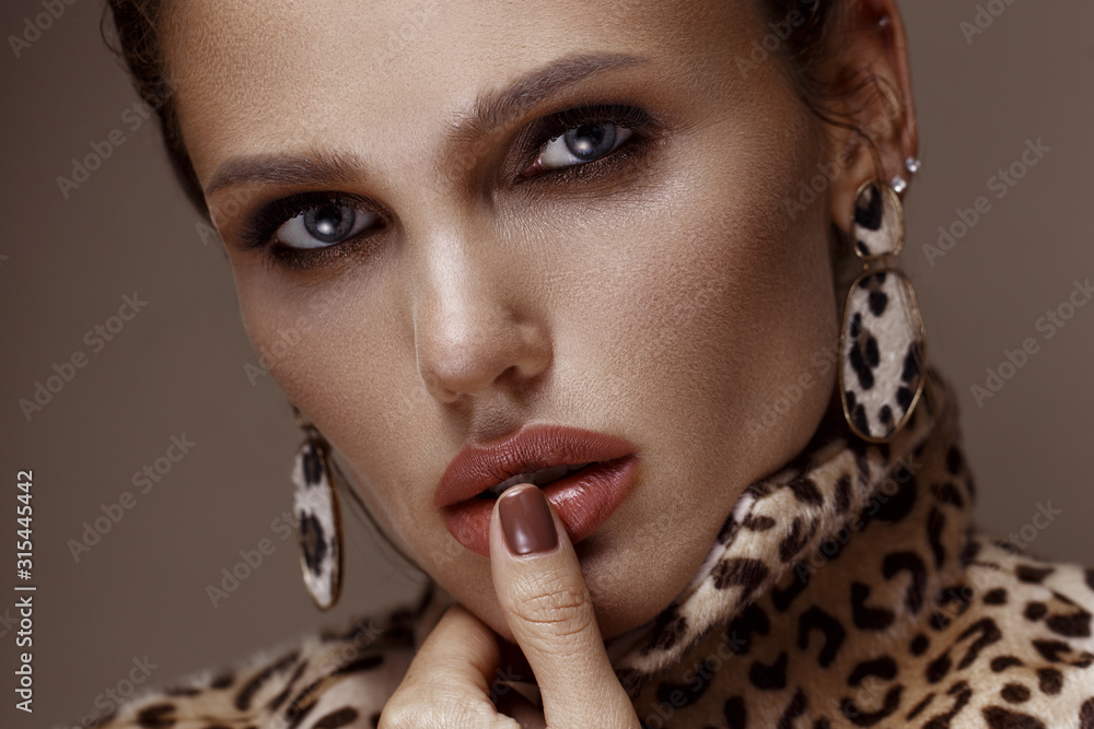 Leopard Makeup Woman