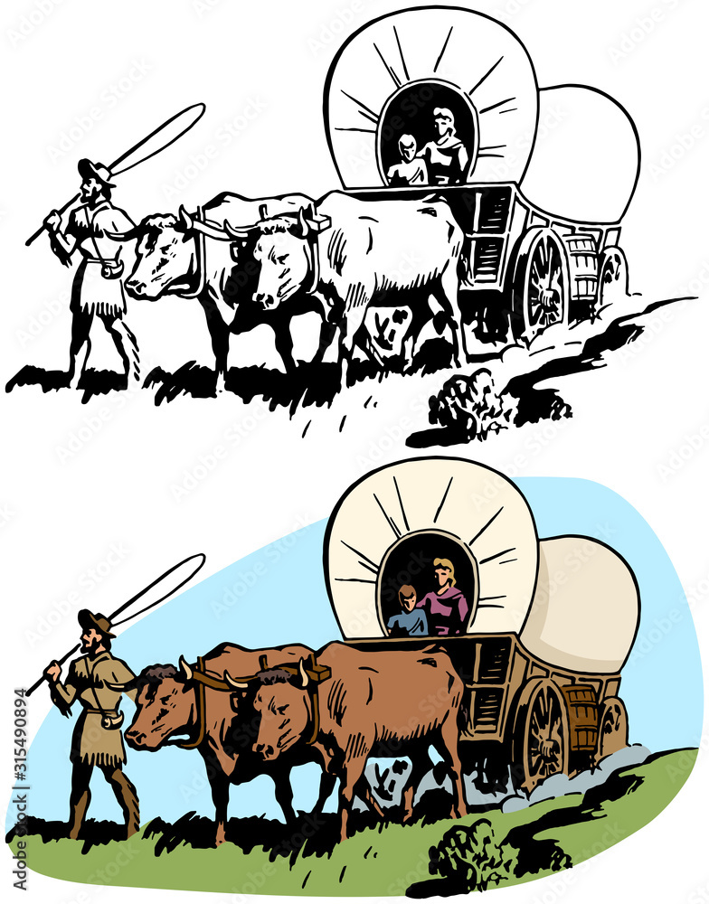 Pioneer Family Clipart