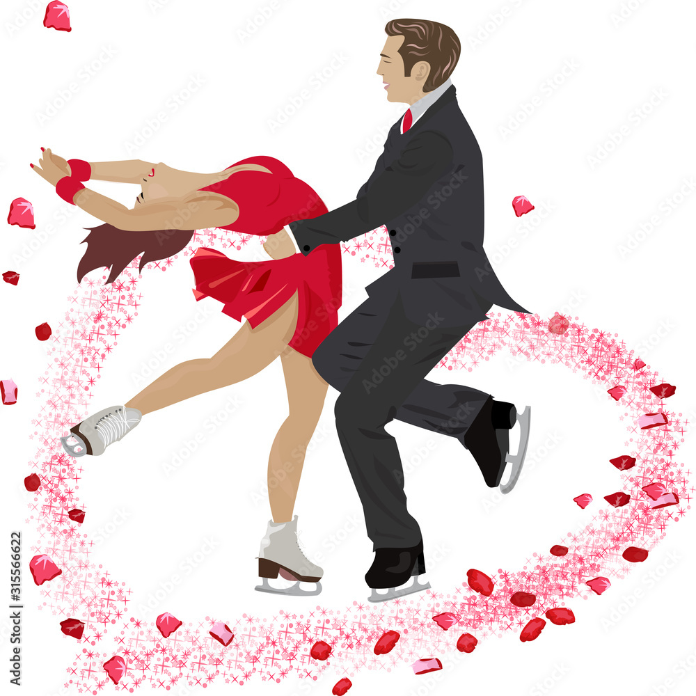 Pair Of Ice Skates Cartoon