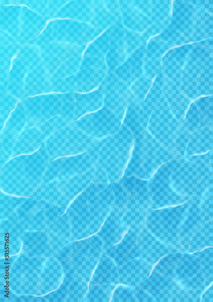 Water sea surface texture template. Realistic transparent water texture ...