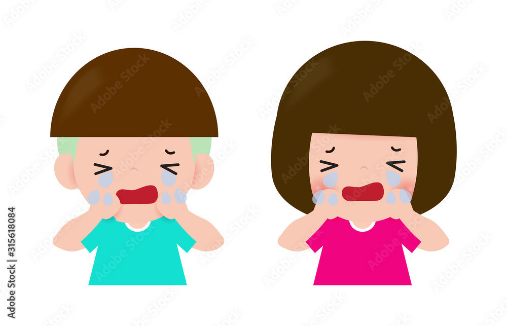 Kids Crying Clipart