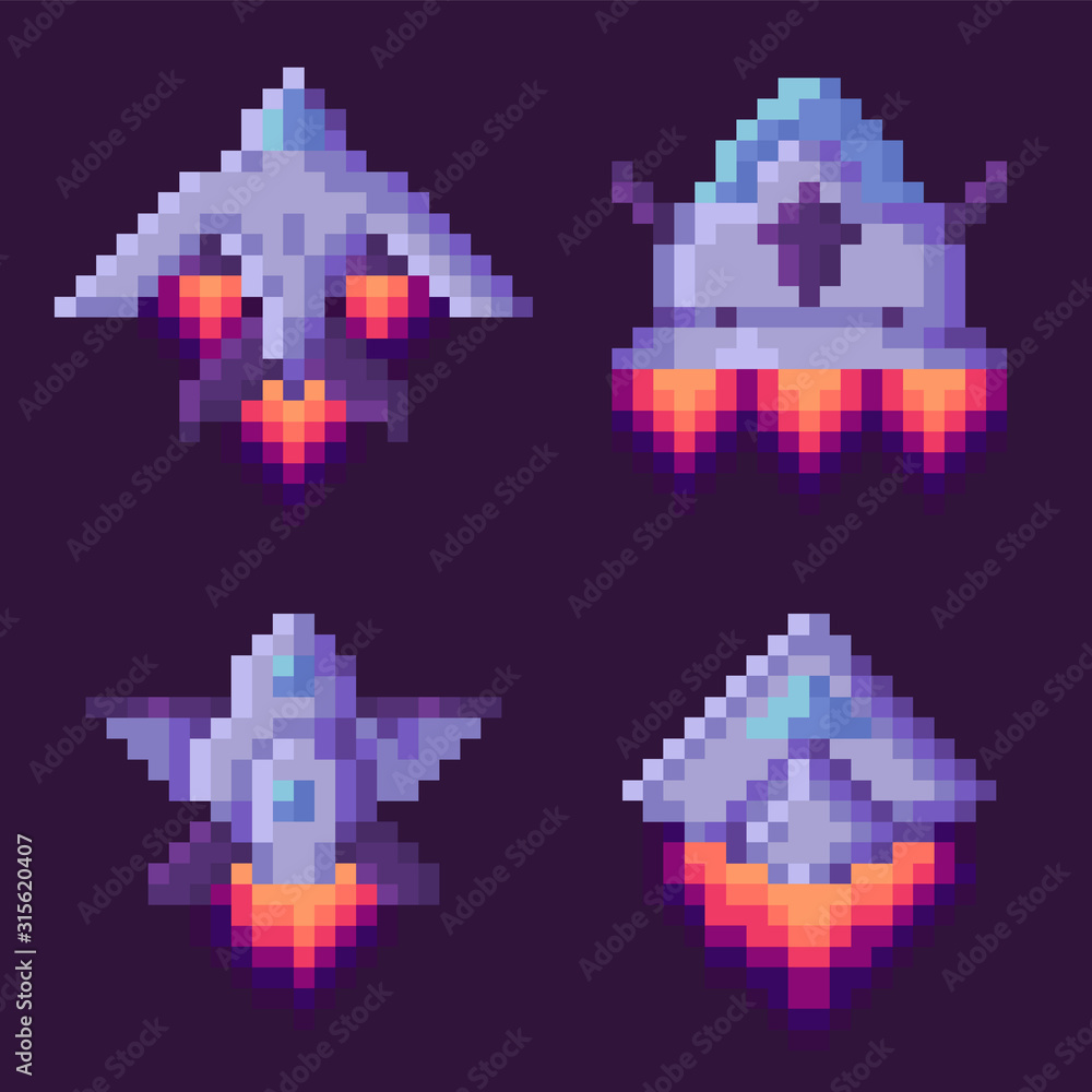 Retro Spaceship Game