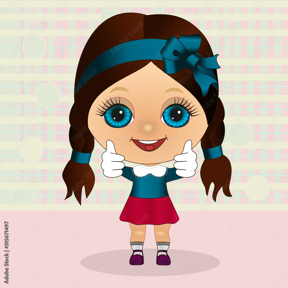 Happy Girl Smiley Animation