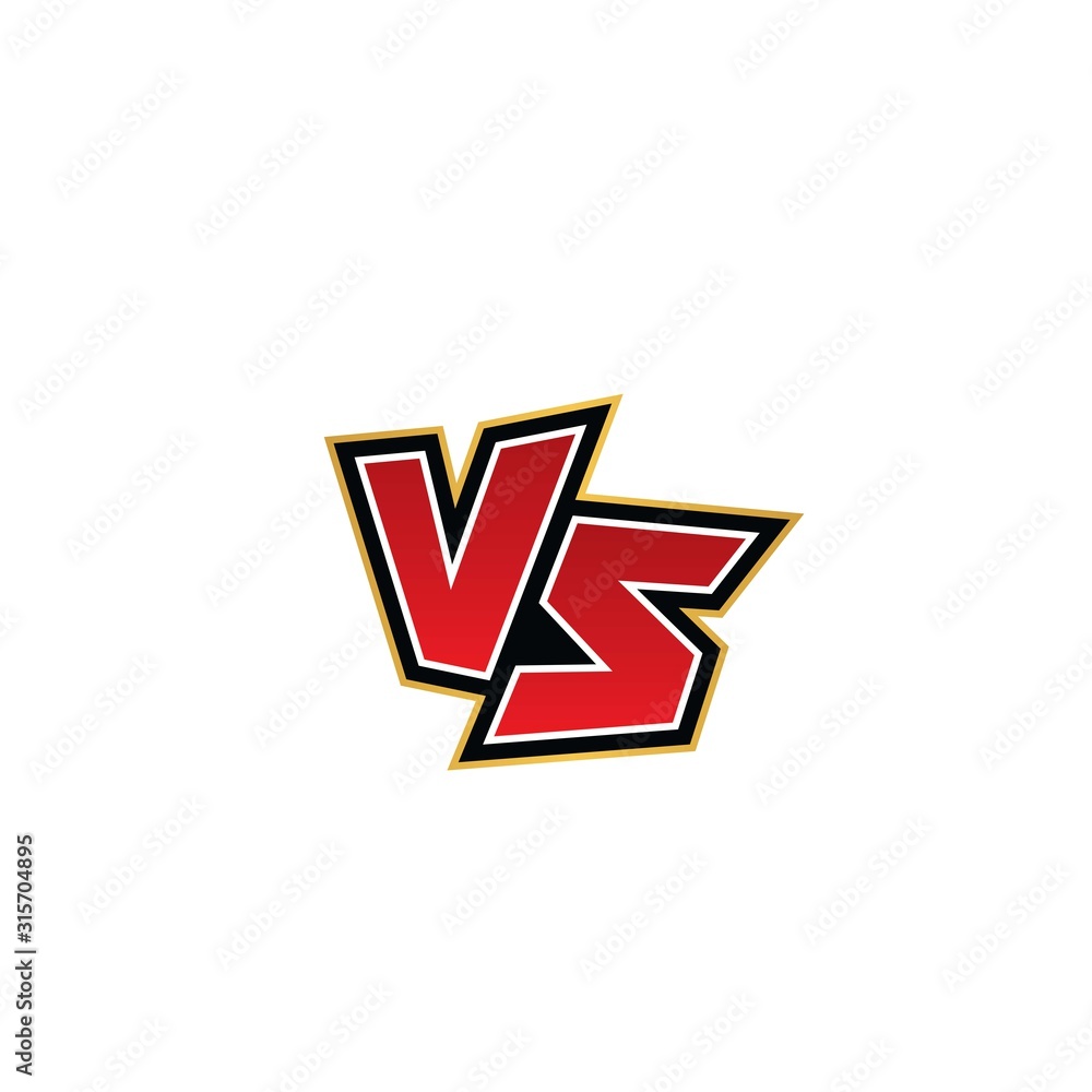 Versus logo. VS letters. Versus sign. fight, competition, battle, match ...
