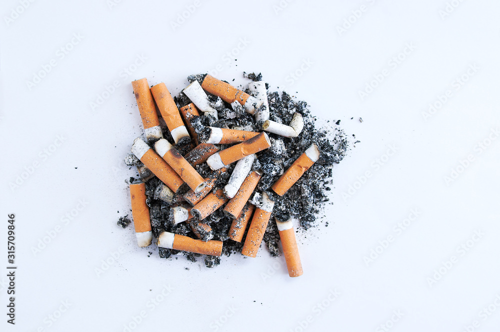 Pile Of Cigarette Ash
