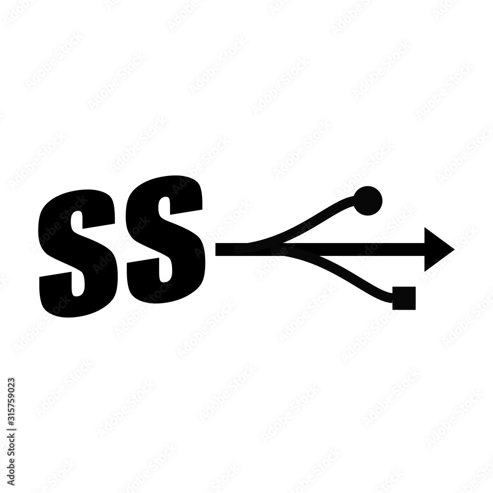 Usb Ss 10 Symbol at Phyllis Gordon blog