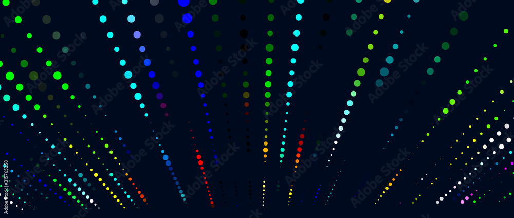 Vector particle model. Hacked code. Abstract halftone texture. Stock ...