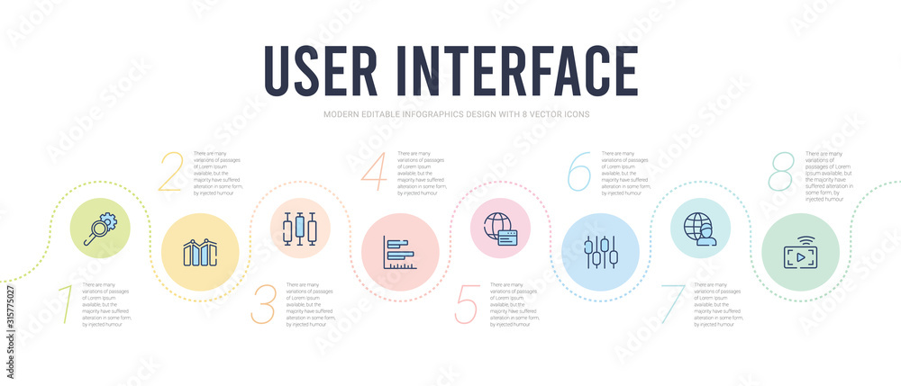 User Interface Concept Infographic Design Template Included Stream Global User Interface Box
