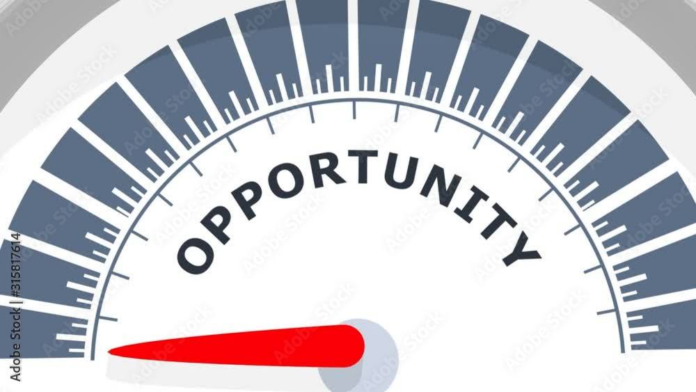 Video „Scale with arrow. The opportunity level measuring device. Sign ...