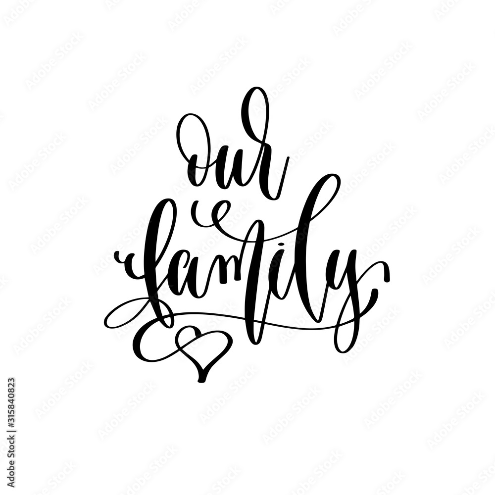 Our Family Lettering