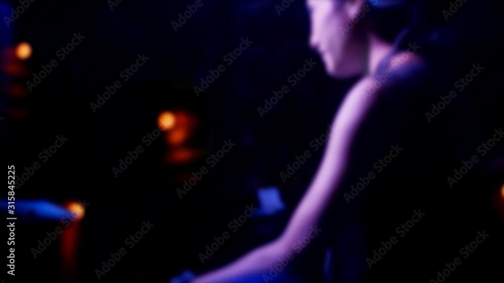 Blur light and shadow move in rhythm In the club party,blur Nightlife ...