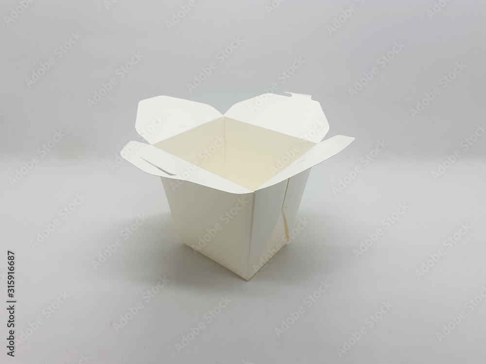 Blank Clean Empty Chinese Food Paper Bag Packaging Design for Product ...