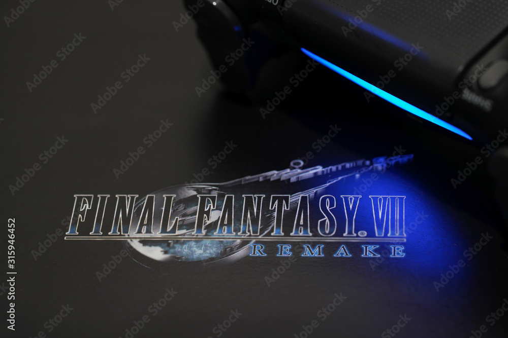 BANGKOK,THAILAND-JANUARY 16: View of Final Fantasy 7 Remake Logo with ...