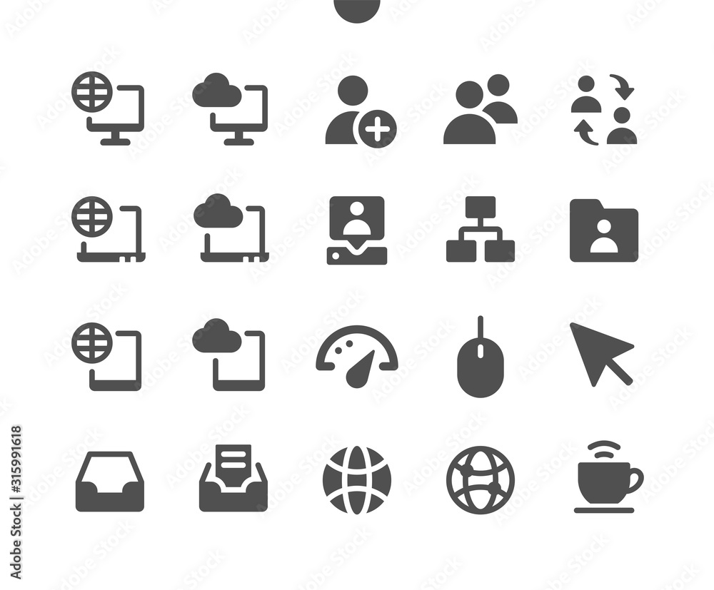 Network v4 UI Pixel Perfect Well-crafted Vector Solid Icons 48x48 Ready ...