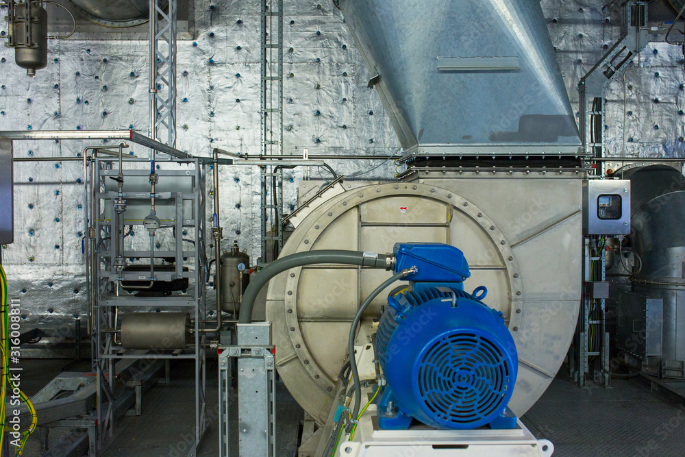 Systems of the microclimate support at a large industrial site. Air ...