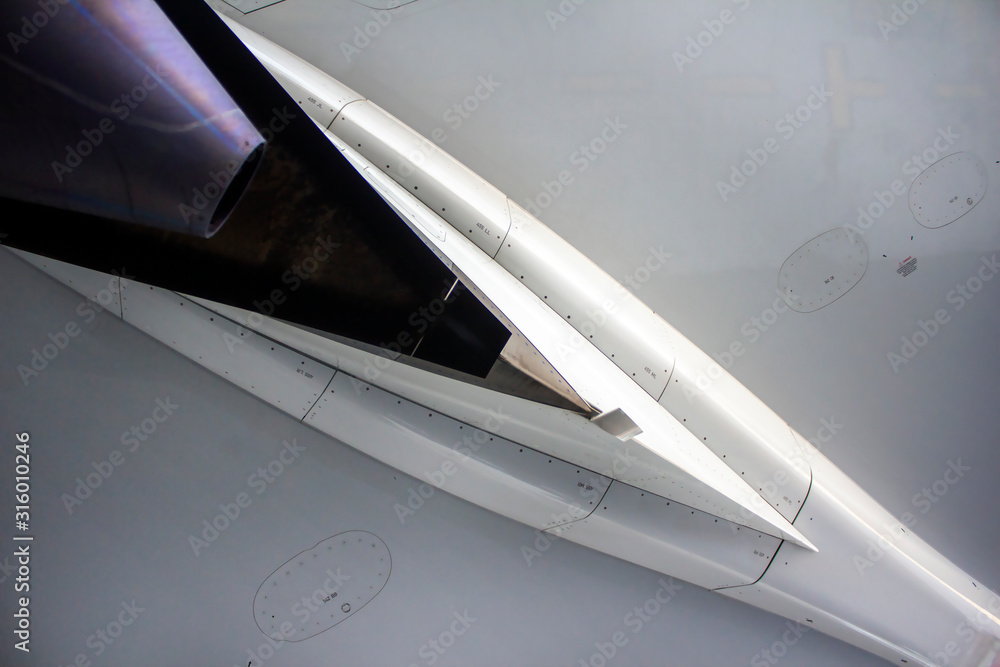 Aviation Background - The Mount System Of A Turbofan Jet Engine Stock ...