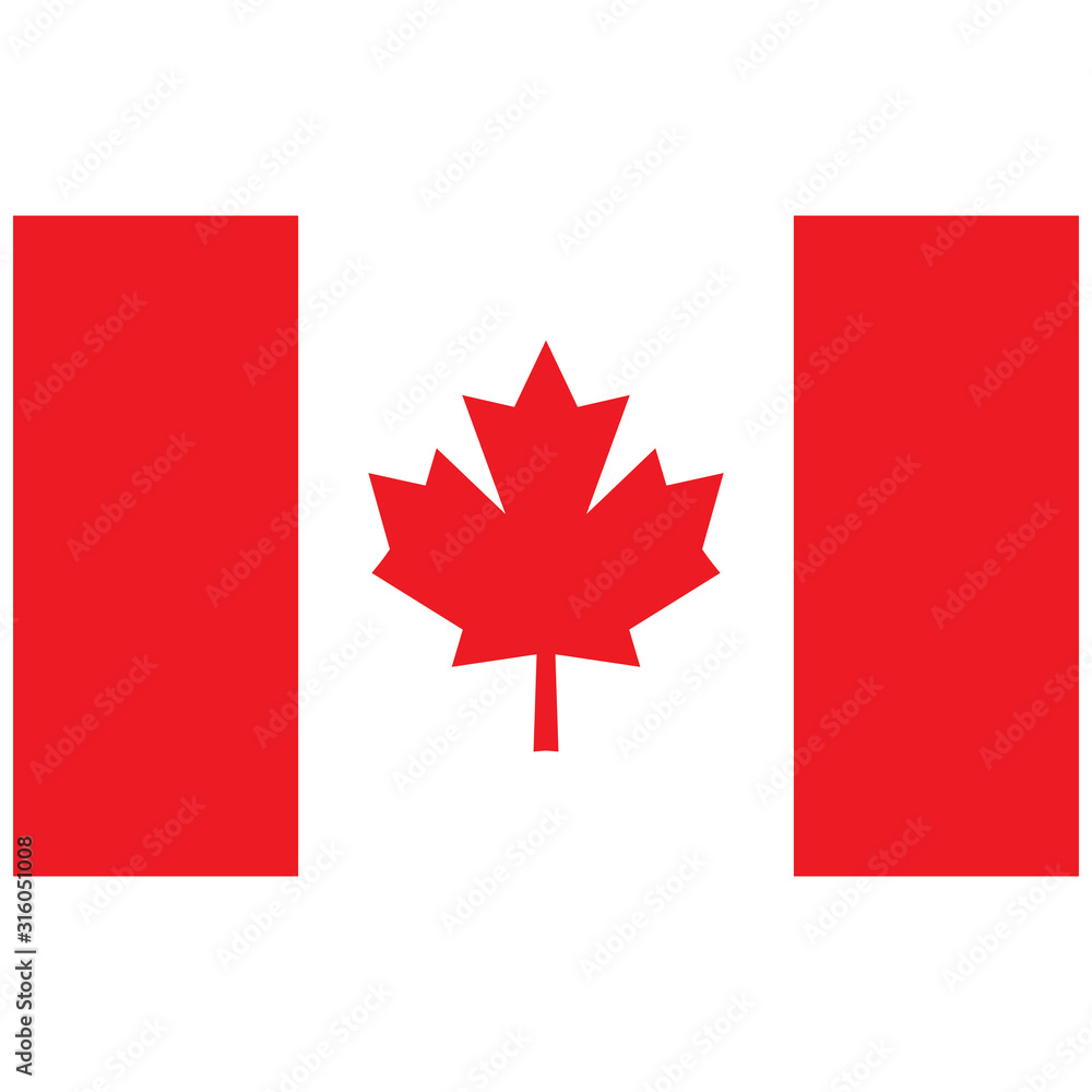 canada flag icon, canadian icon Stock Vector | Adobe Stock