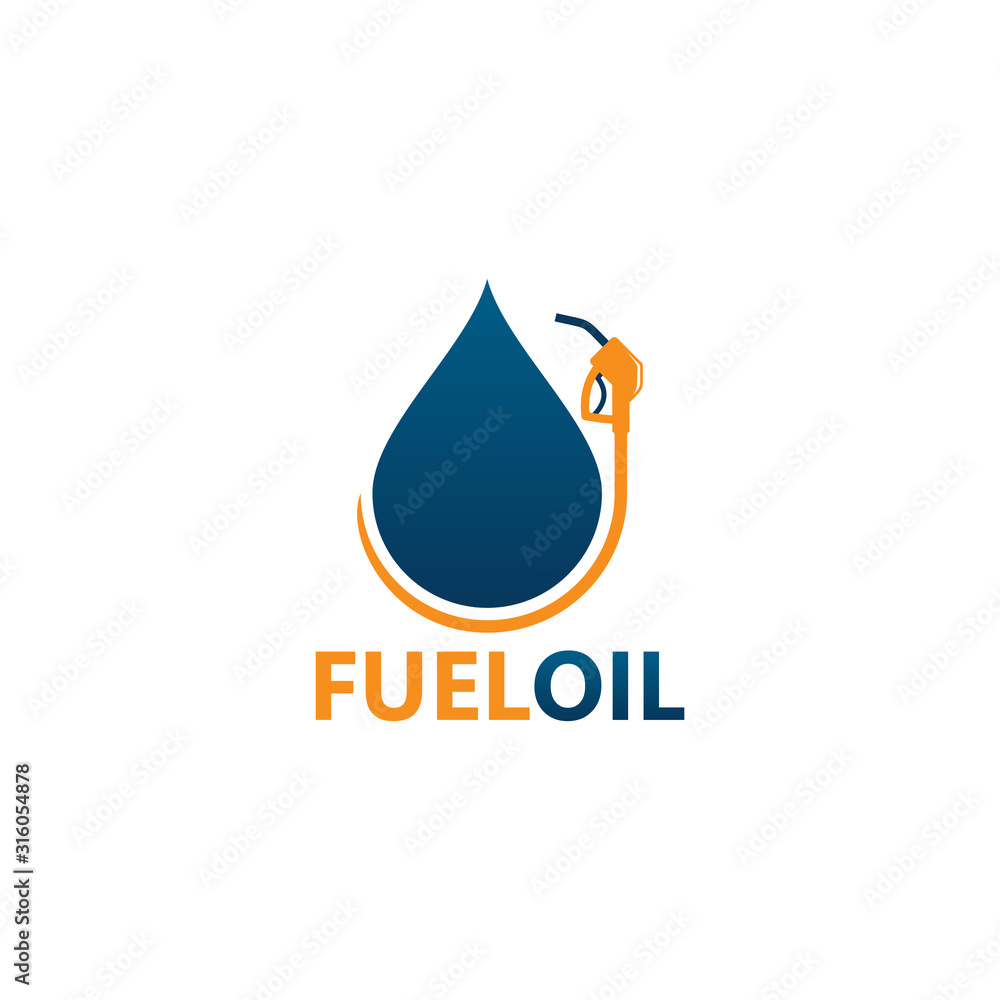 Fuel Oil Logo Template Design Stock Vector | Adobe Stock