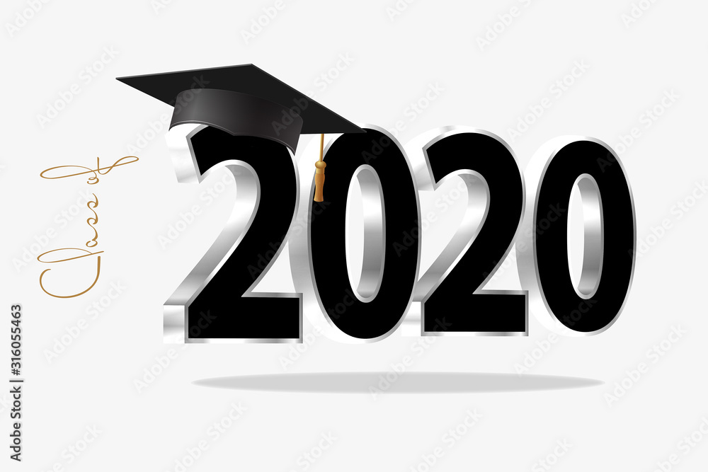 class of 2020 graduation Stock Illustration | Adobe Stock