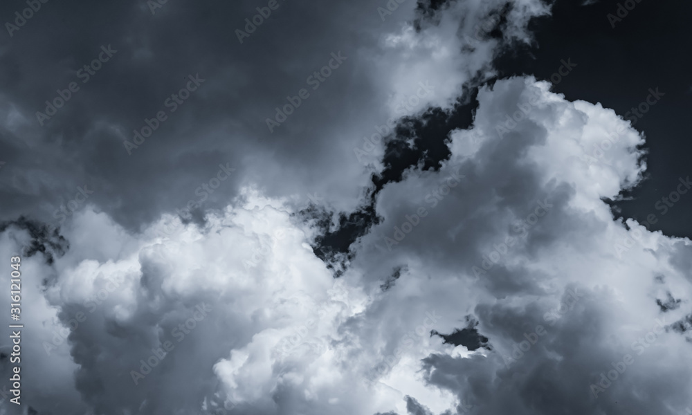 Dark dramatic sky and clouds. Background for death and sad concept ...