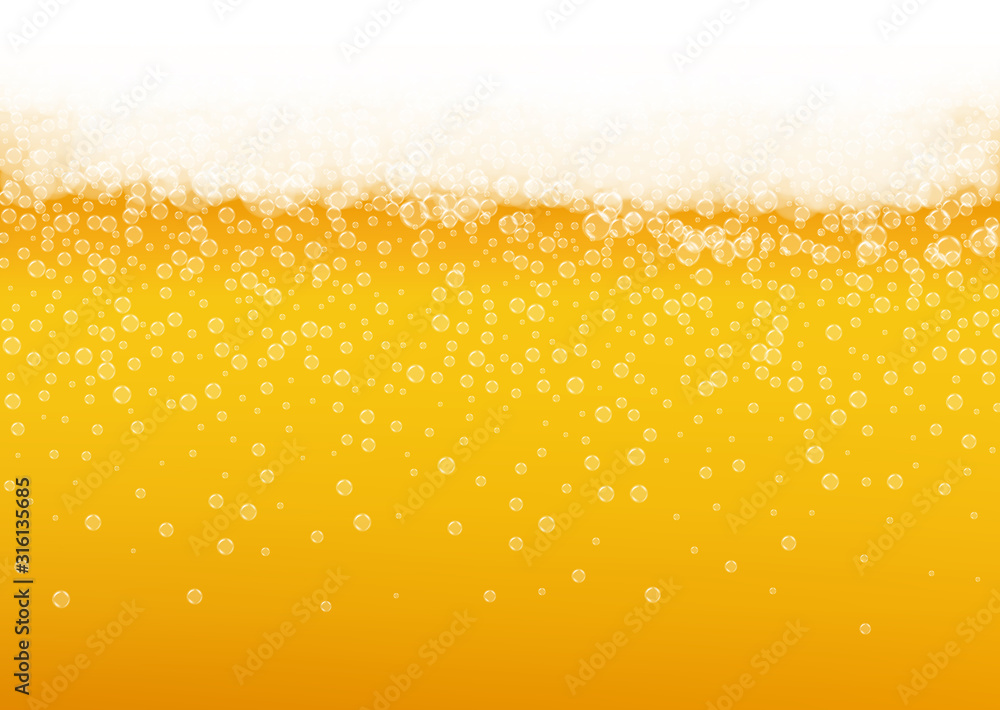 Splash beer. Background for craft lager. Oktoberfest foam. Cold pint of ...