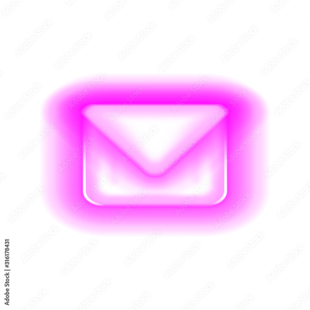 Pink Message Icon