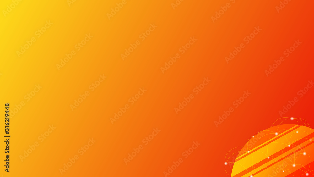 abstract wallpaper with orange gradient background Stock Vector | Adobe ...