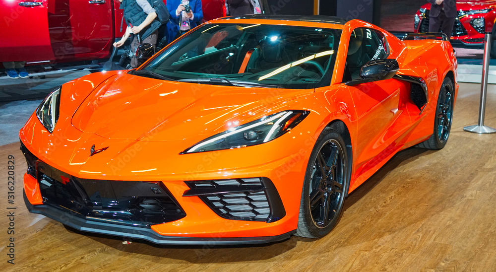 New 2020 mid-engine Corvette Stock Photo | Adobe Stock