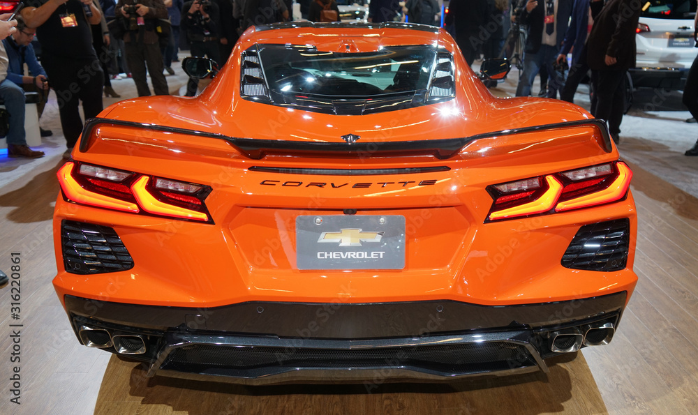 New 2020 mid-engine Corvette Stock Photo | Adobe Stock