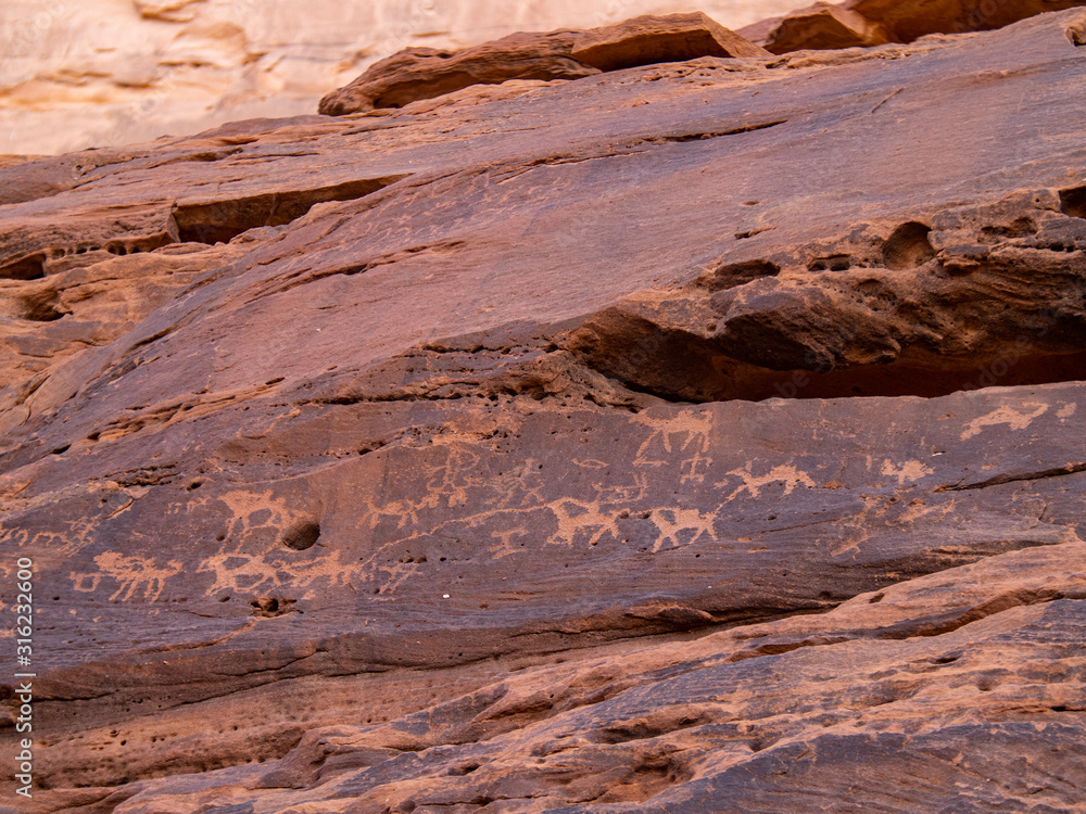 Liyhan (Lehiani) Library Ancient Rock Inscriptions at Jabal Ikmah in Al ...