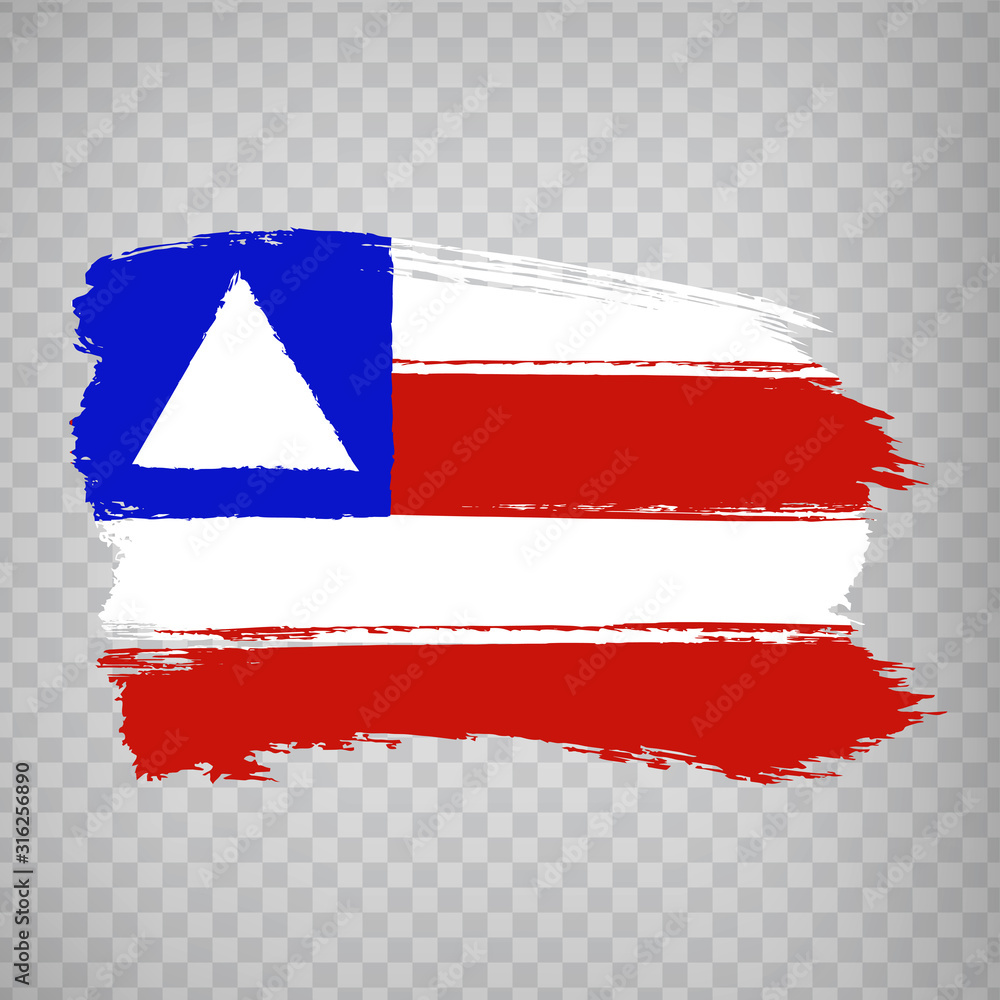 Flag of Bahia from brush strokes. Federal Republic of Brazil. Flag ...