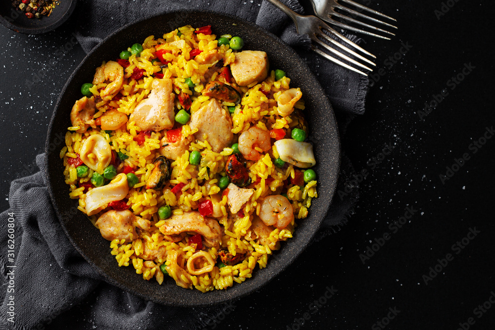 Spanish Paella Plating