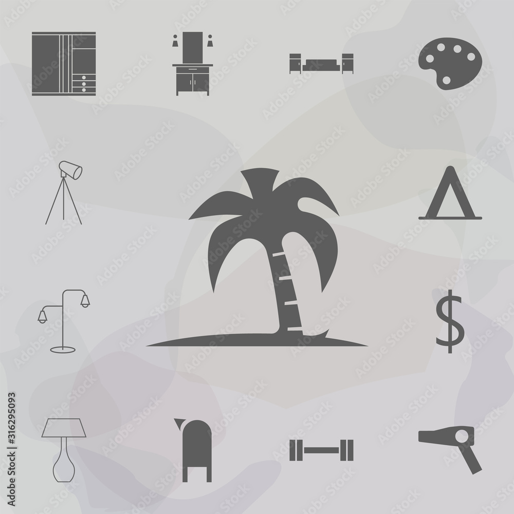Palm icon. Web icons universal set for web and mobile Stock Vector ...