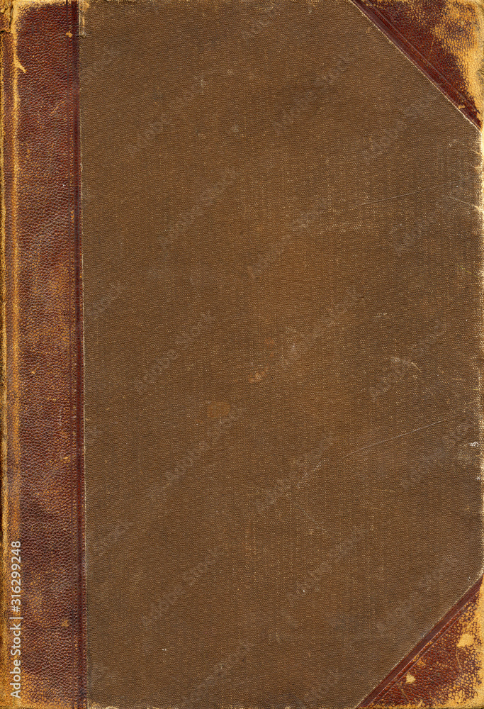 Blank Brown Book Cover