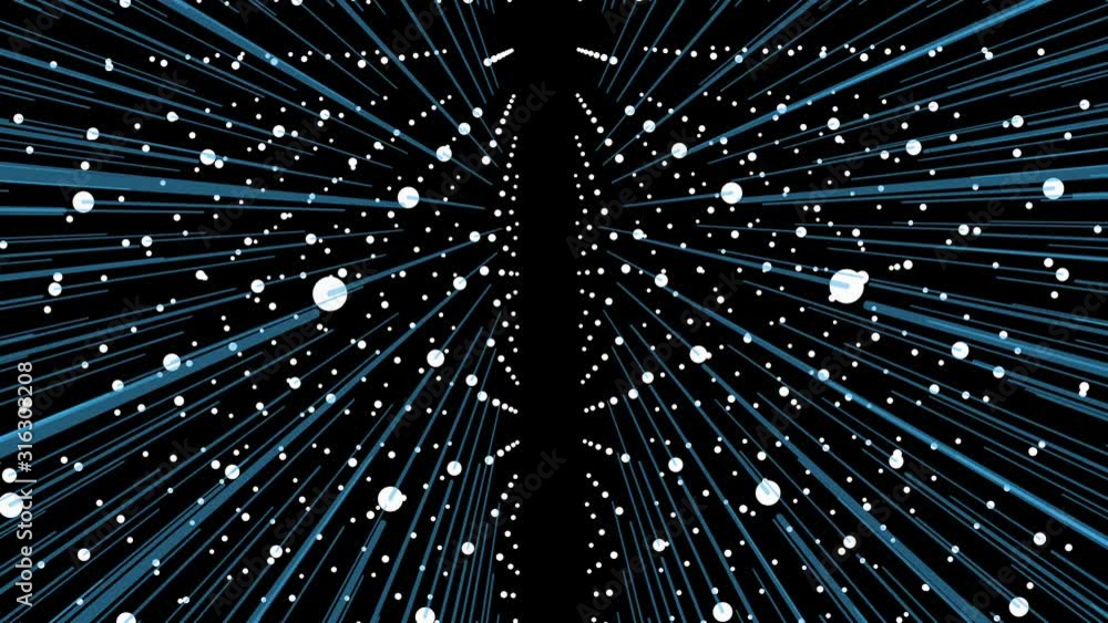 3D internet technology connection, big data transmission and storage ...