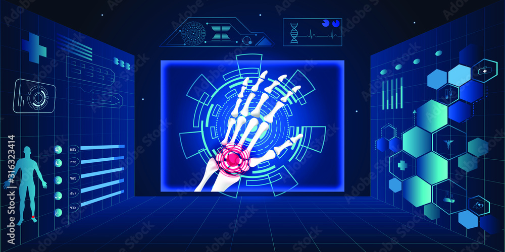 Medical orthopedic abstract background. Treatment for orthopedics ...