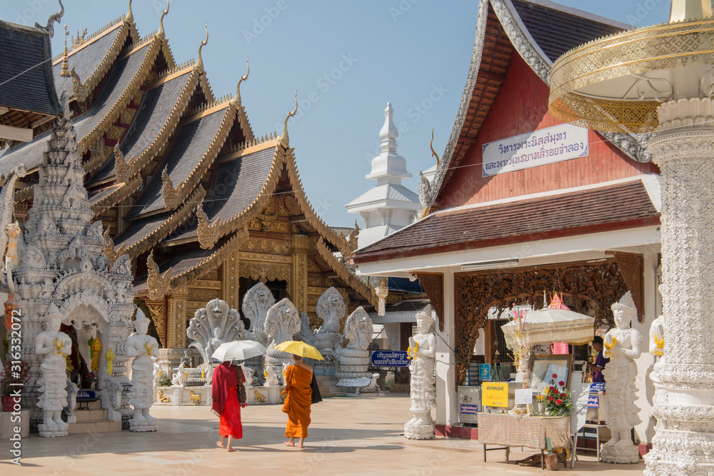 THAILAND LAMPHUN WAT SAN PA YANG LUANG Stock Photo | Adobe Stock
